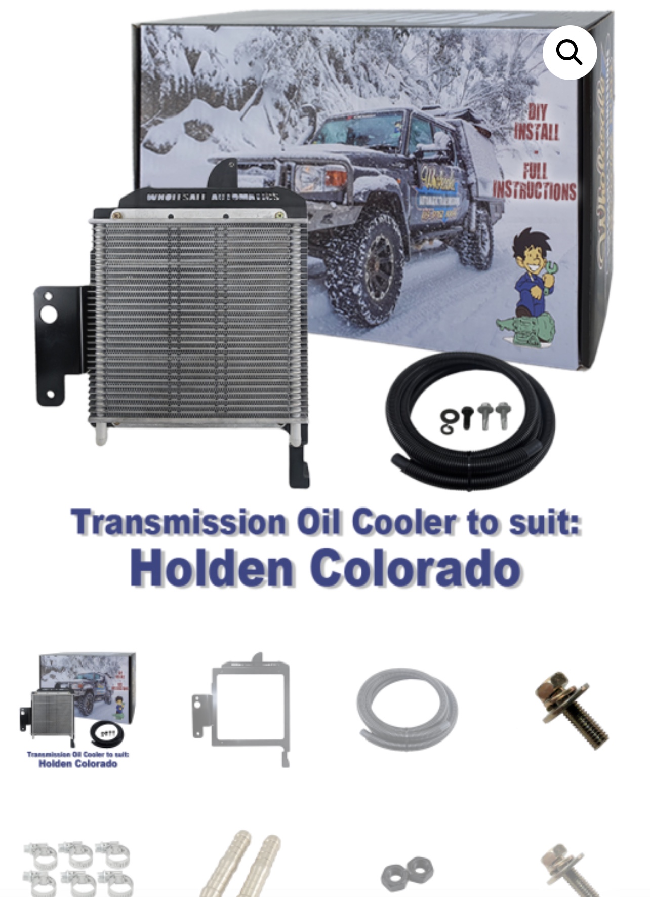 Heavy Duty Transmission Oil Cooler Kit suit Holden Colorado with 6L50 6 ...